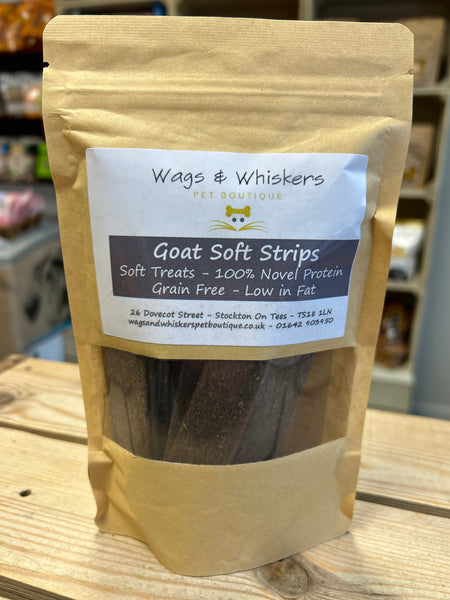 Wags & Whiskers Goat Soft Strips – Wags & Whiskers Pet Boutique ...